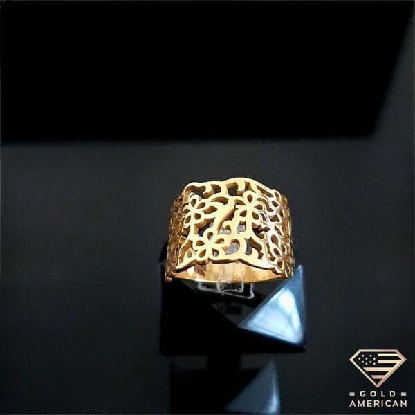 Custom Gold Ring With Name | Gold American